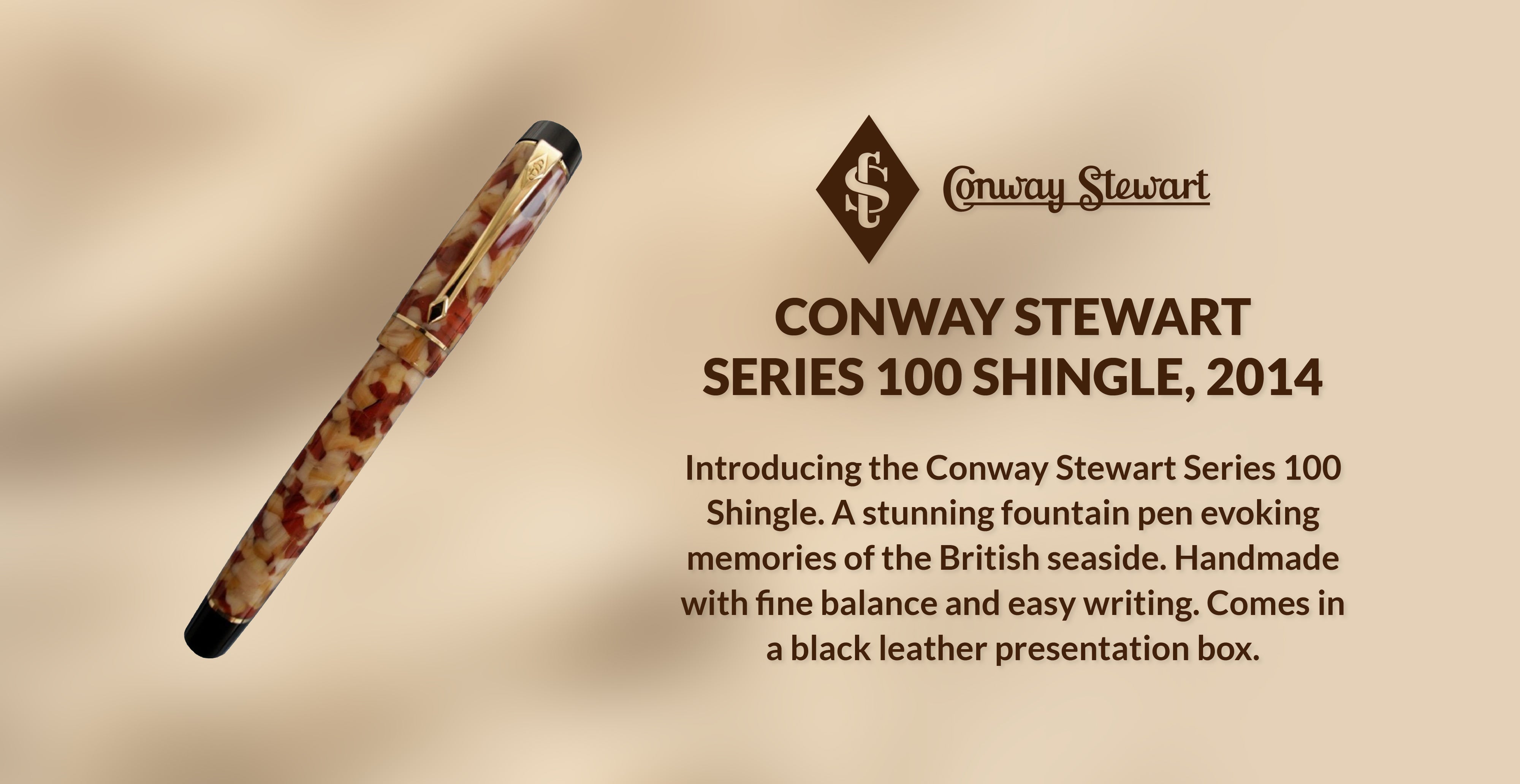 Bolígrafo Conway Stewart Serie 100 para tejas | Forma clásica de ...